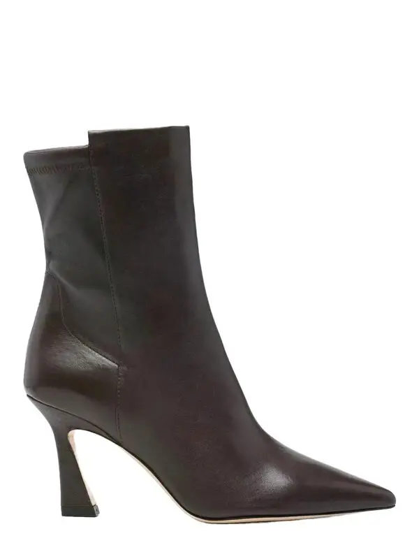 STUART WEITZMAN 80mm Vinnie Leather Boots - Brown