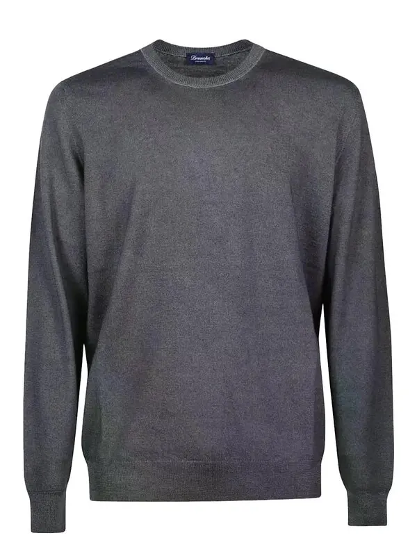 DRUMOHR Crew-neck Wool Sweater - Grey