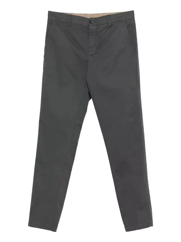 WHITE SAND Button-fly Trousers - Grey