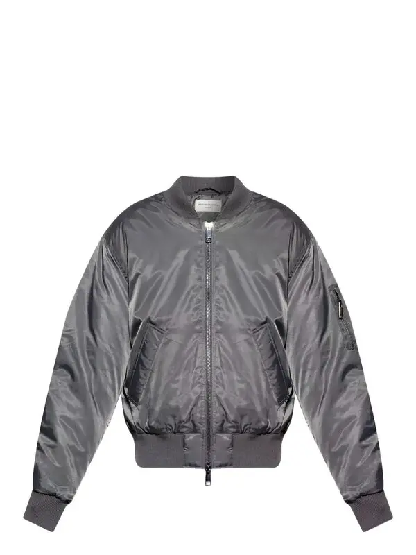 Officine Générale Padded Zip-up Bomber Jacket - Grey