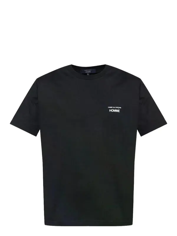 Comme Des Garçons Logo-print Cotton T-shirt - Black
