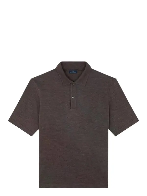 Paul & Shark Fine-knit Polo Shirt - Brown