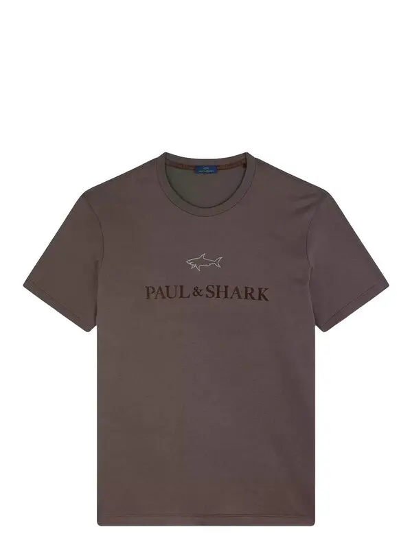 Paul & Shark Cotton T-shirt - Brown