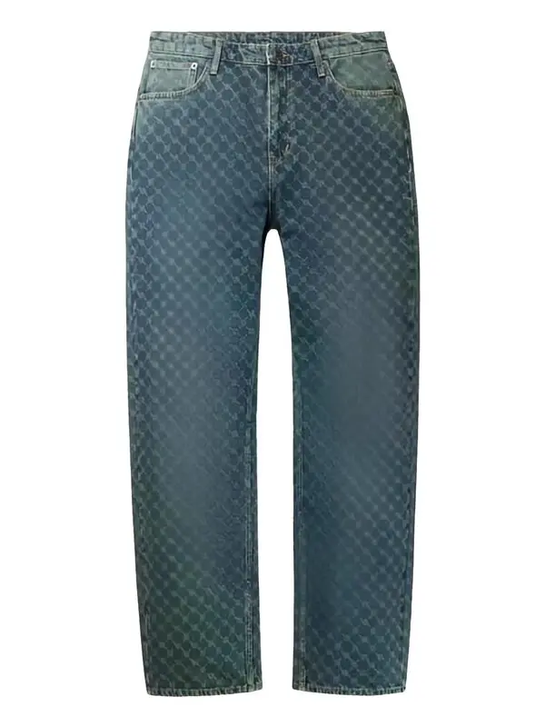 DAILY PAPER Monogram Print Jeans - Blue