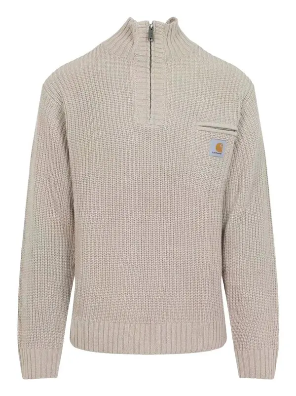 Carhartt Work In Progress Detroit Half-zip Sweater - Neutrals