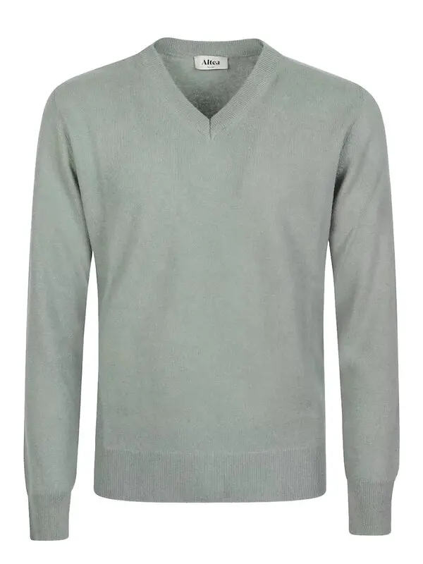 Altea V-neck Cashmere Sweater - Green