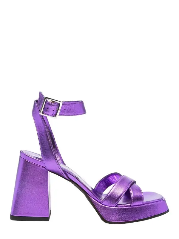 GIANPAOLO VIOZZI 95mm Ankle-strap Sandals - Purple