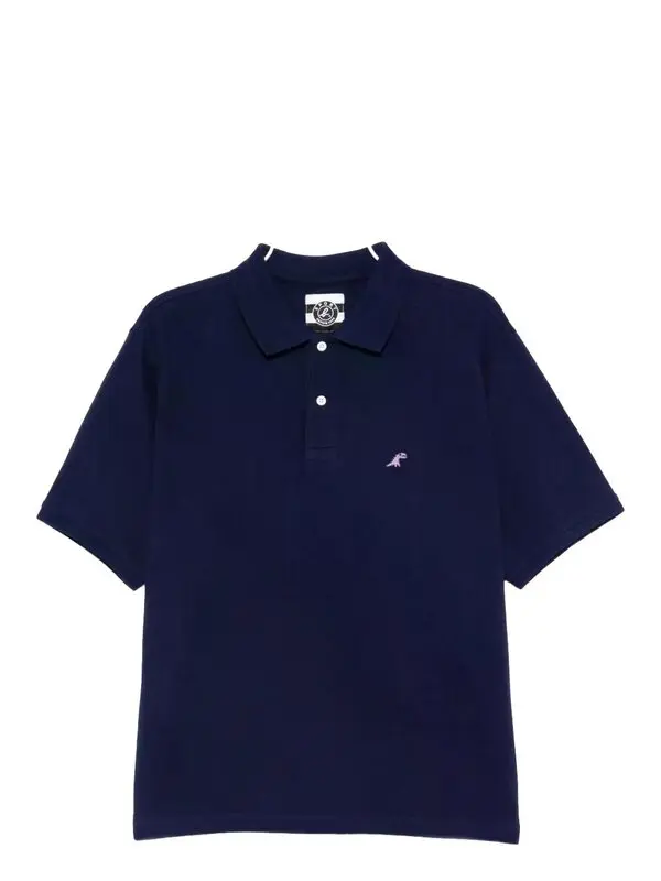 SPORT B. BY AGNÈS B. Logo-embroidered Polo Shirt - Blue