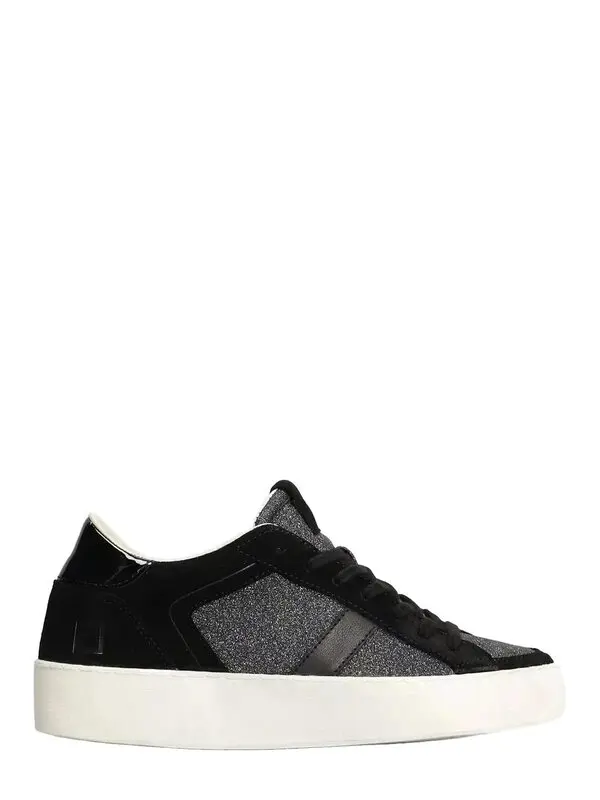 D.a.t.e. Hill Glitter Panelled Sneakers - Black