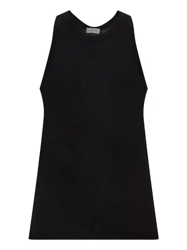Yohji Yamamoto Crew-neck Tank Top - Black