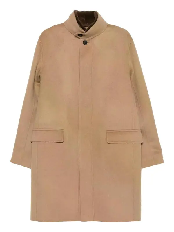 YVES SALOMON High-neck Coat - Neutrals