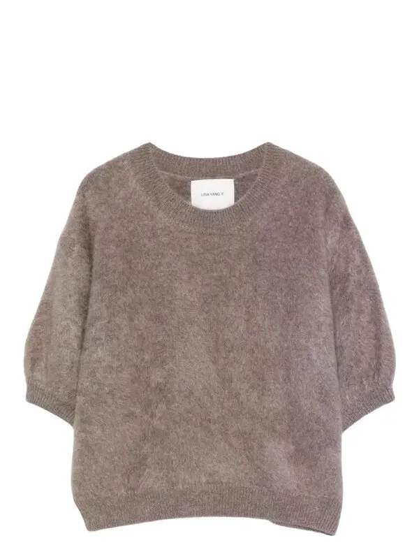 LISA YANG Crew-neck Top - Brown