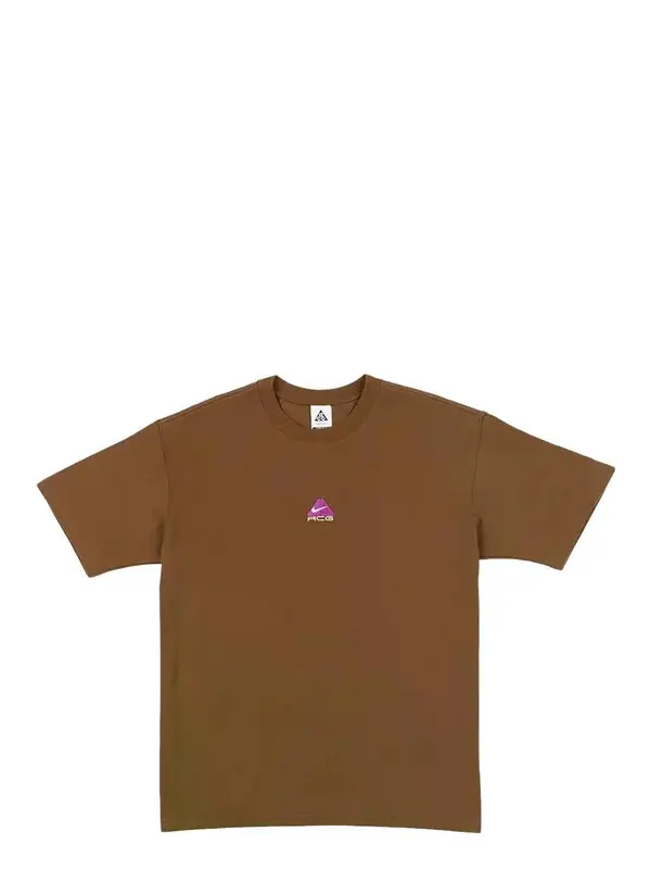Nike Logo-embroidered T-shirt - Brown
