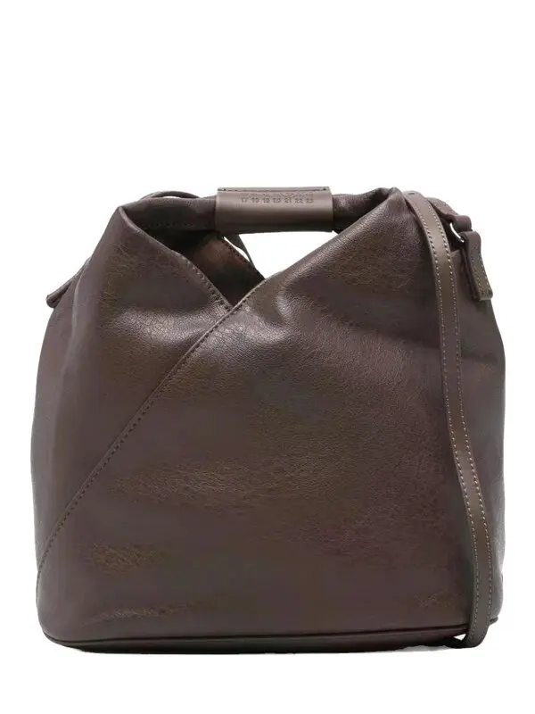 MAISON MARGIELA Diagonal-seam Shoulder Bag - Brown