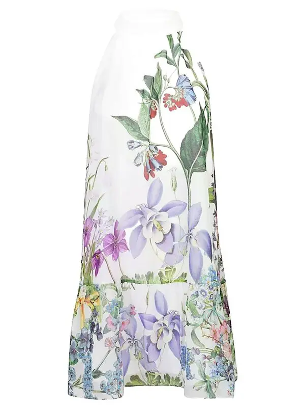 St. Piece Floral-print Sleeveless Midi Dress - White