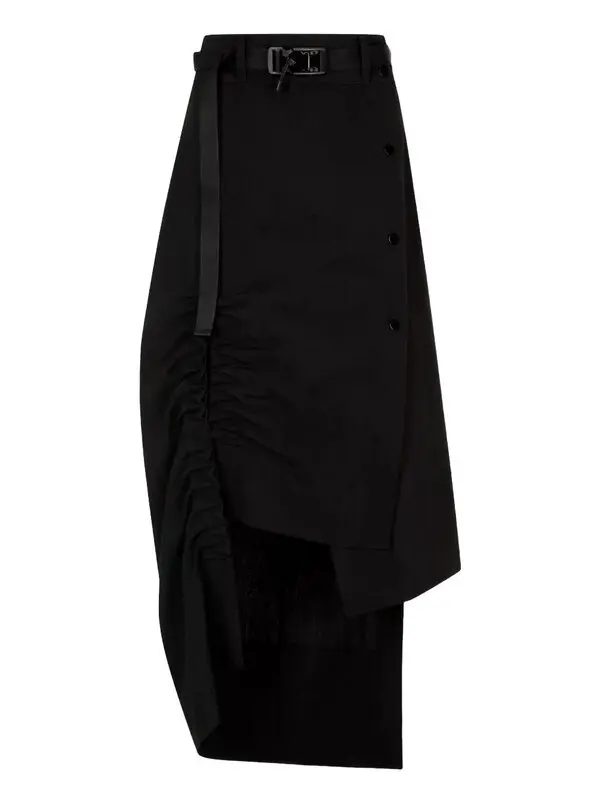 STUDIO TOMBOY Asymmetrical Wrap Skirt - Black