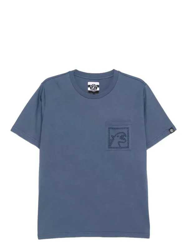 SPORT B. BY AGNÈS B. Logo-embroidered T-shirt - Blue