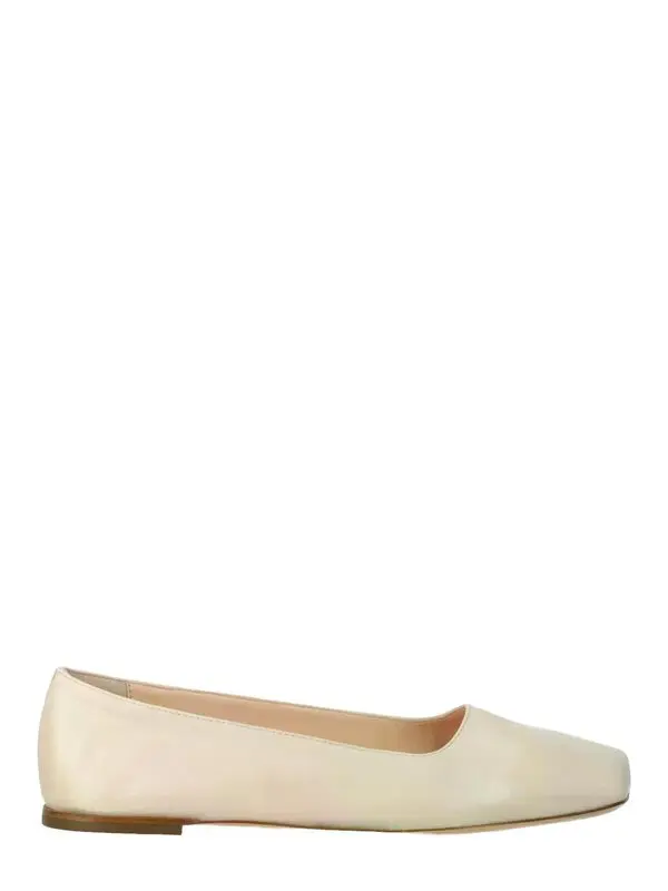 Agl Leather Ballet Flats - Neutrals