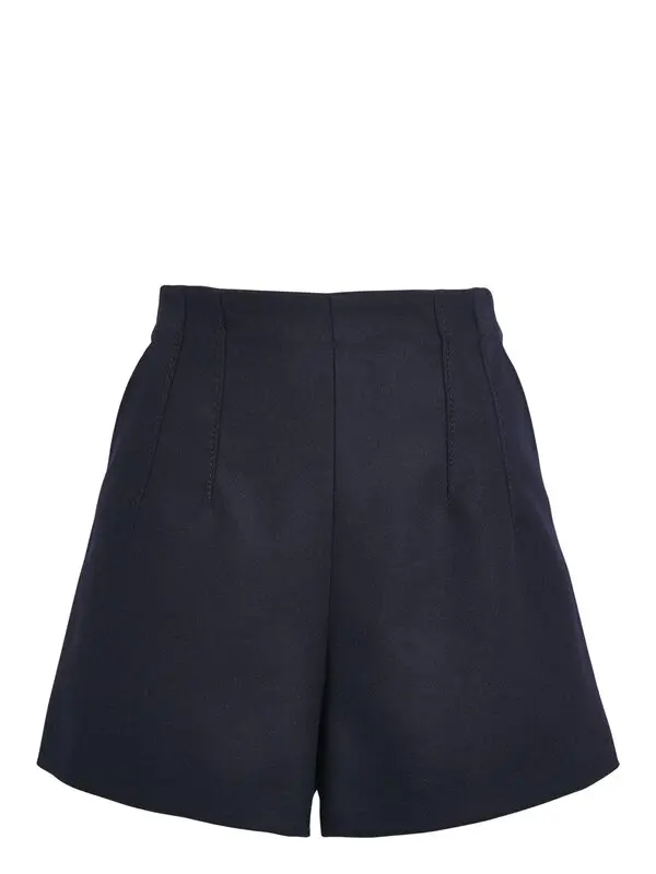 Max & Co. Wool-blend Shorts - Blue