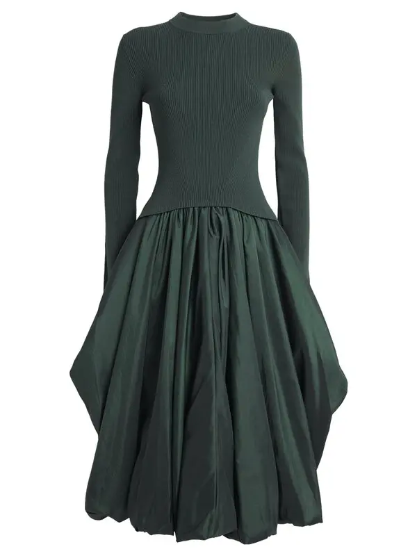 Simkhai Knitted Kenlie Midi Dress - Green
