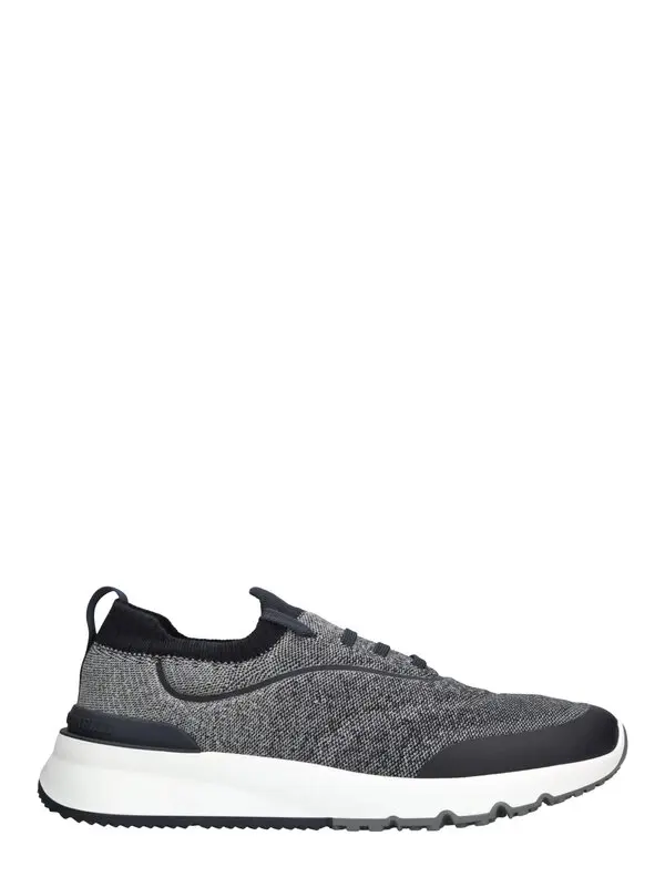 Brunello Cucinelli Sportiv Knitted Sneakers - White