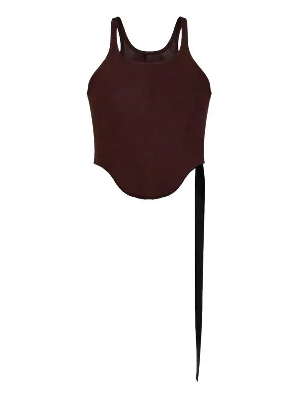 Rick Owens Asymmetrical Tank Top - Red