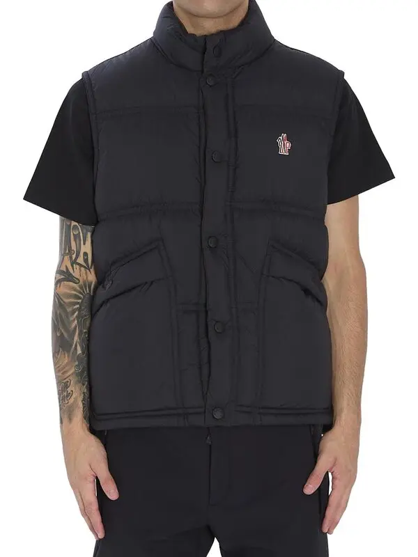 Moncler Padded Nylon Vest - Black