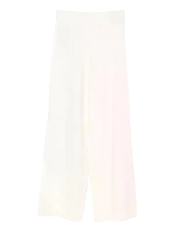 Fabiana Filippi Wool-blend Wide-leg Pants - White