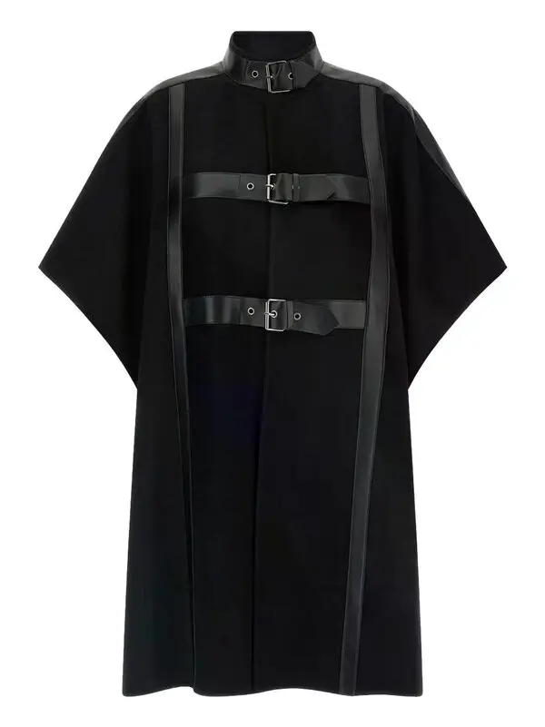 TWINSET Buckle-strap Cape - Black