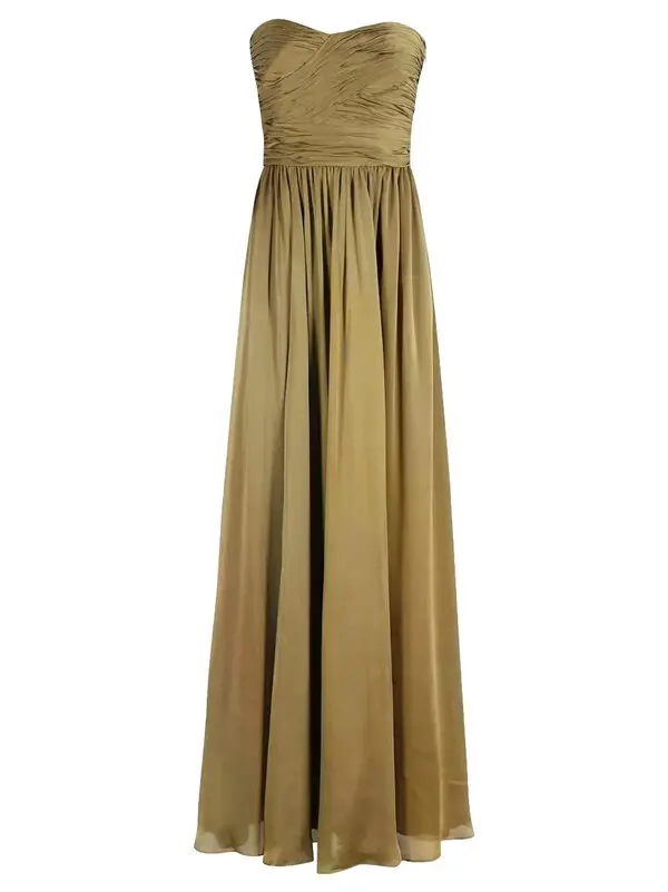 Ulla Johnson Draped-detail Maxi Dress - Green
