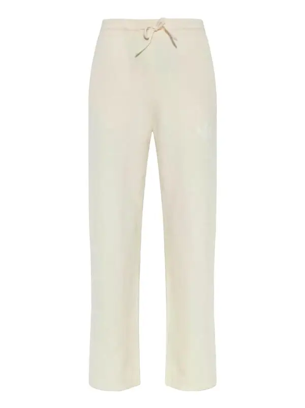 Adidas Trefoil-logo Drawstring Trousers - Neutrals