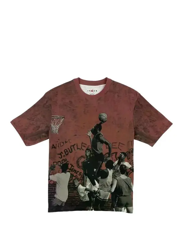 JORDAN Graphic Basketball-print T-shirt - Red