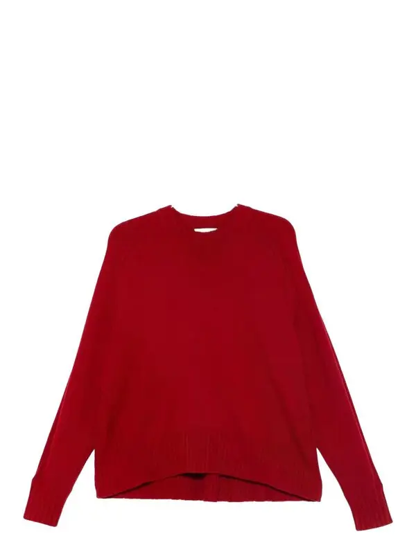 Eric Bompard Ribbed Crew-neck Sweater - Red