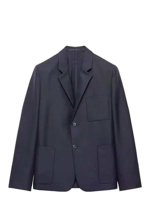 Prada Patch-pocket Two-button Blazer - Blue