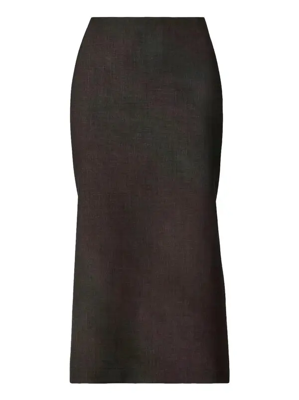 Fabiana Filippi Panelled Flared Midi Skirt - Brown
