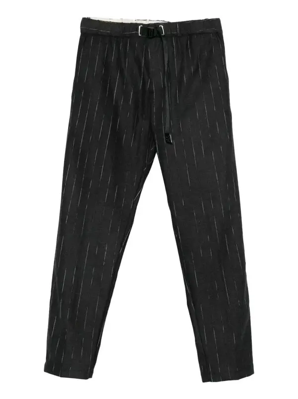WHITE SAND Pinstripe Trousers - Grey