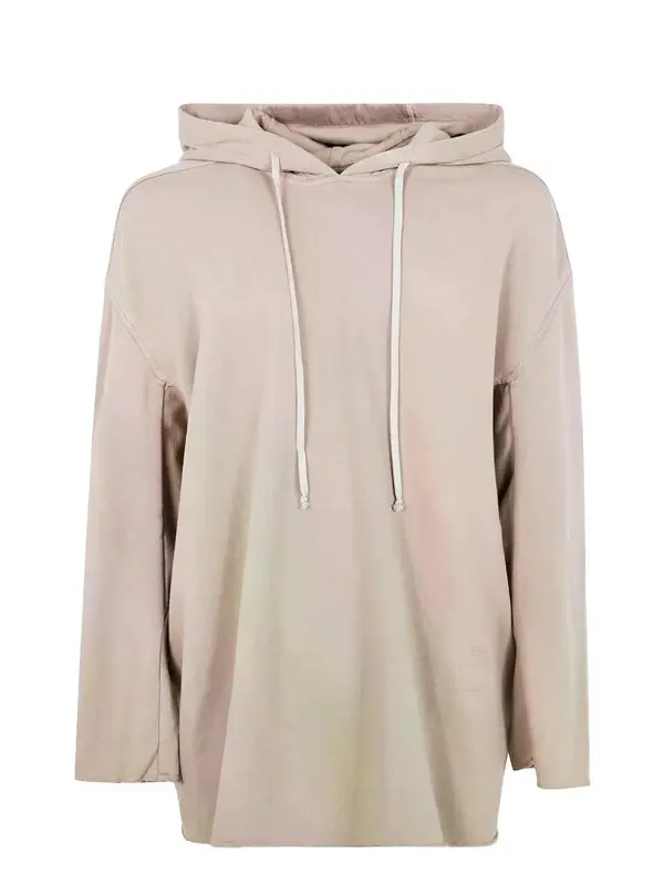 Rick Owens Drop-shoulder Cotton Hoodie - Neutrals