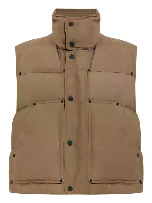Dsquared2 Press-stud Quilted Gilet - Brown