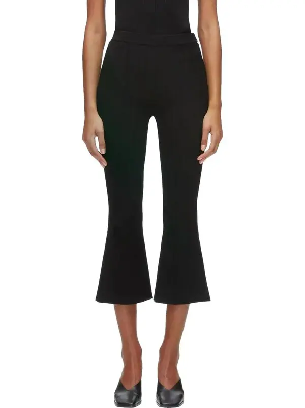 3.1 Phillip Lim Ribbed Flared Trousers - Black