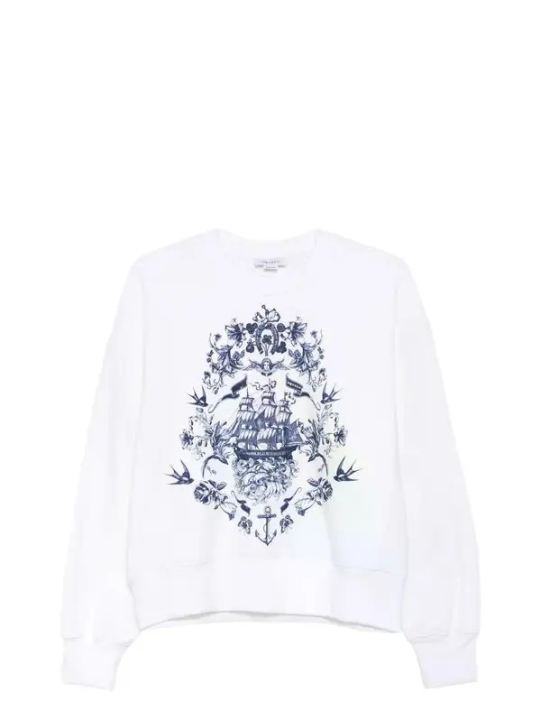 Alexander McQueen Graphic-print Sweatshirt - White