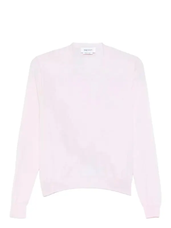 Alexander McQueen Long-sleeve Crew-neck Top - Pink