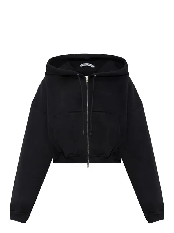Alexander Wang Cotton Zip-up Hoodie - Black