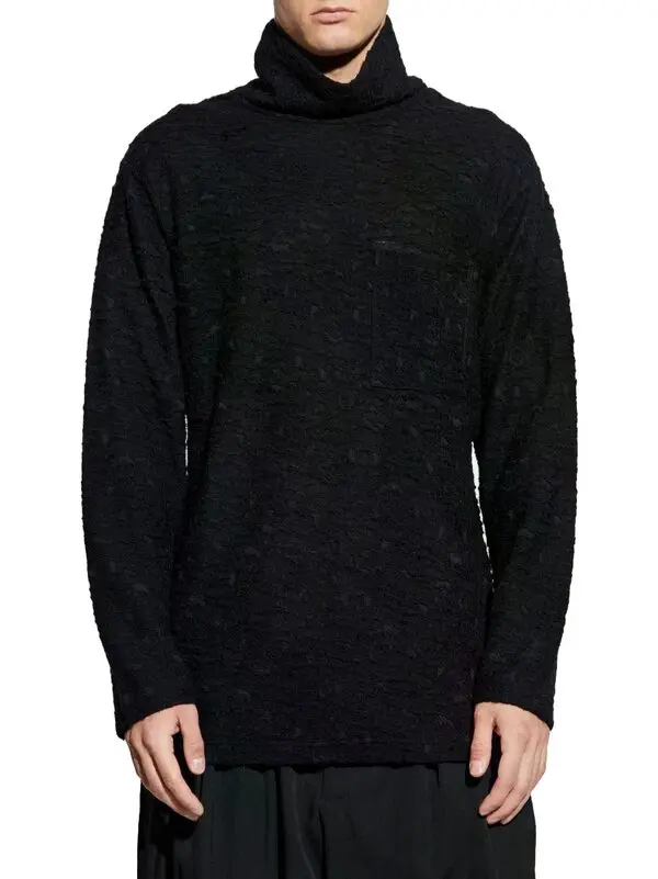 Yohji Yamamoto High-neck Jumper - Black