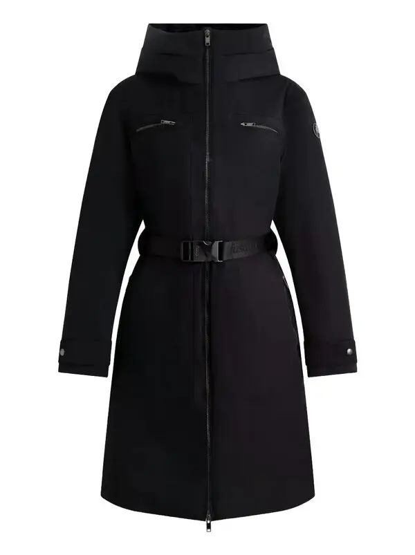Fusalp Belted Zip-up Coat - Black
