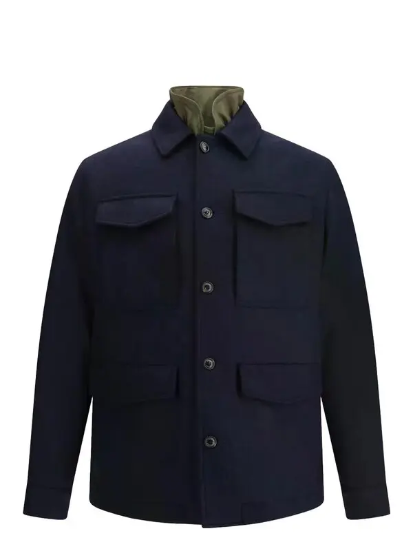 VALSTAR Button-fastening Flap-pocket Jacket - Blue