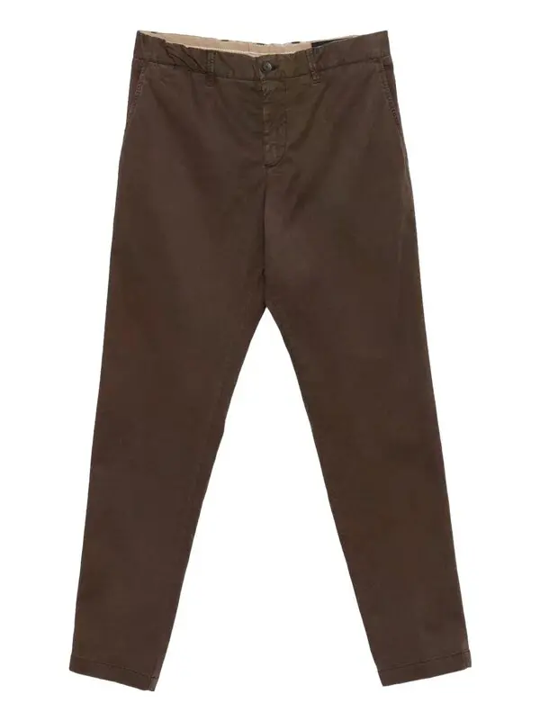 WHITE SAND Cotton Trousers - Brown