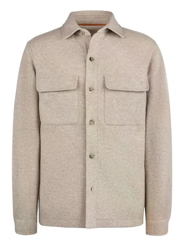 TOD'S Buttoned Flap-pocket Shirt Jacket - Neutrals