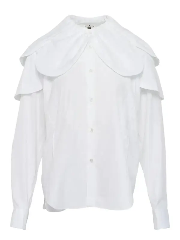 Noir Kei Ninomiya Cotton Blouse - White