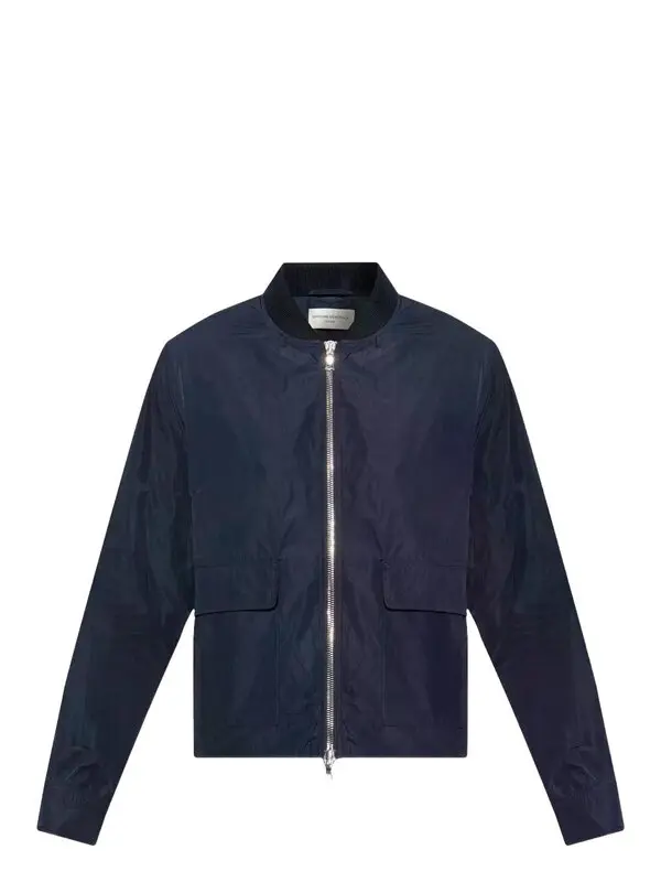 Officine Générale Nathane Zip-up Bomber Jacket - Blue
