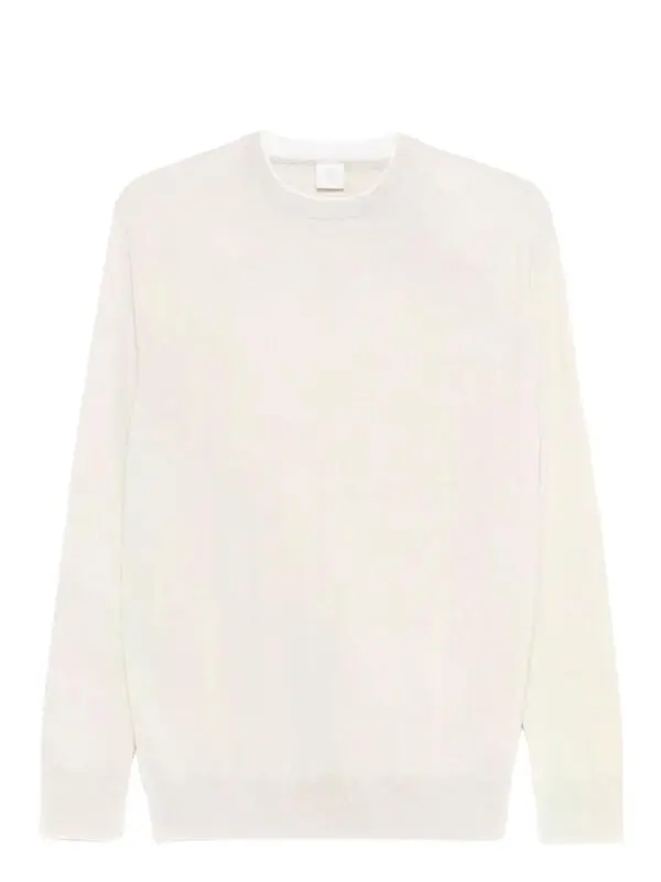 Eleventy Crew-neck Fine Knit Sweater - Neutrals